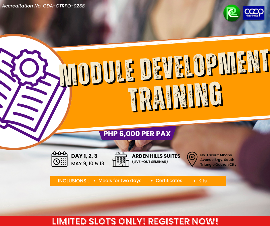 Module Development Training – Philippine Cooperative Center